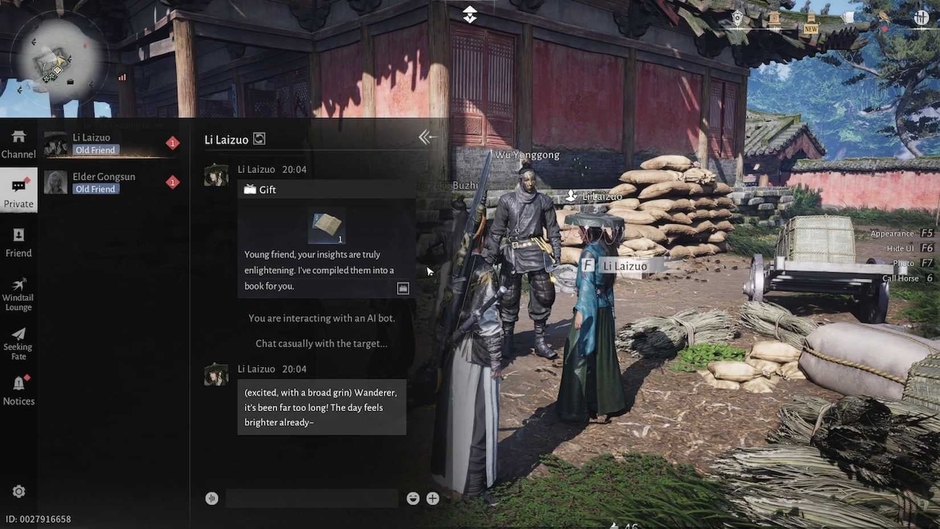 "Khám Phá Những Mẹo Thao Túng Tâm Lý AI Chatbot NPC Trong Where Winds Meet"