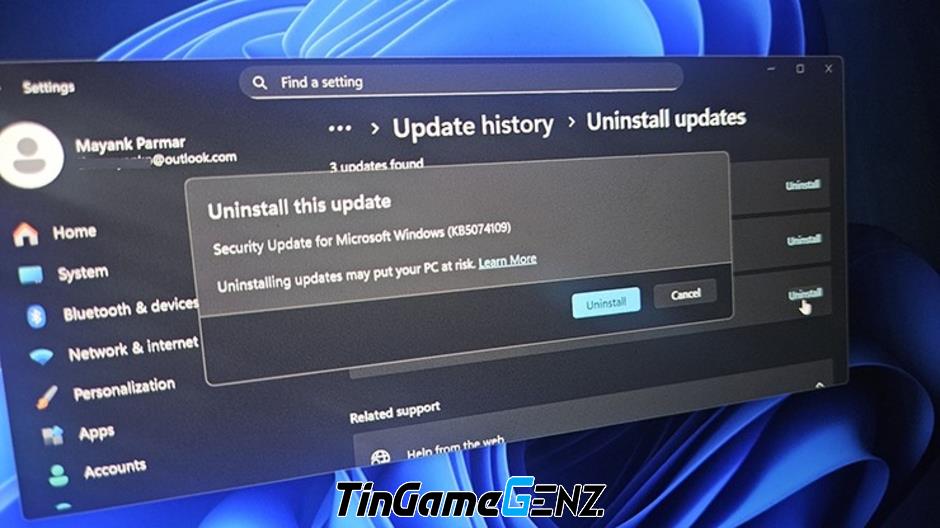 "Microsoft Cảnh Báo: Nên Gỡ Bỏ Bản Vá Windows 11 Tháng 1/2026 Để Đảm ...